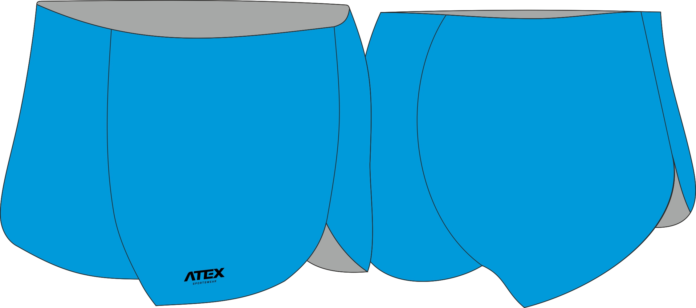 Double-layer athletic-running shorts, relaxed fit